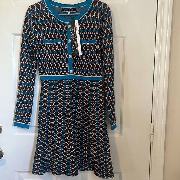 Dalia Collection | Dresses | Nwt Dalia Macphee Brown Preppy Granny Core ...